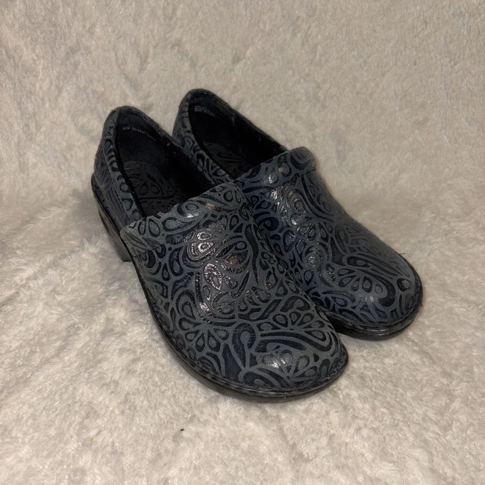 Børn | Shoes | Boc Born Concept Peggy Black Paisley Tooled Clog Mule ...